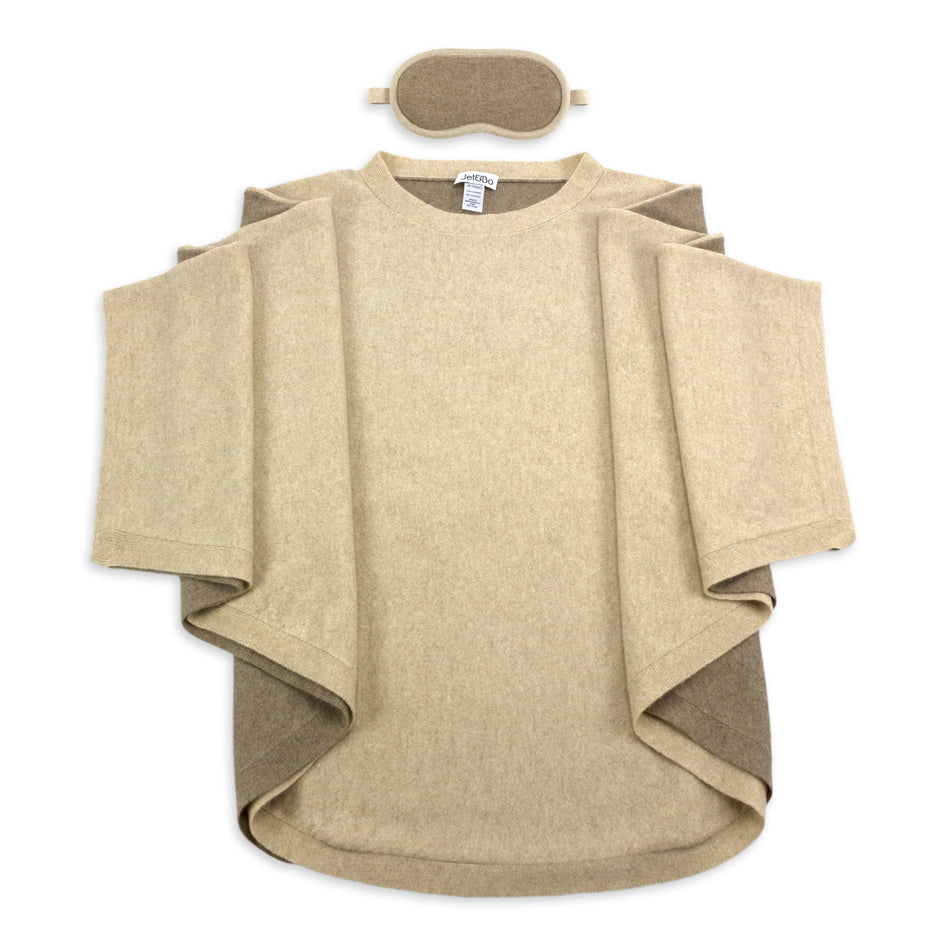 Cashmere Poncho & Eye Mask Sets – Jet&Bo